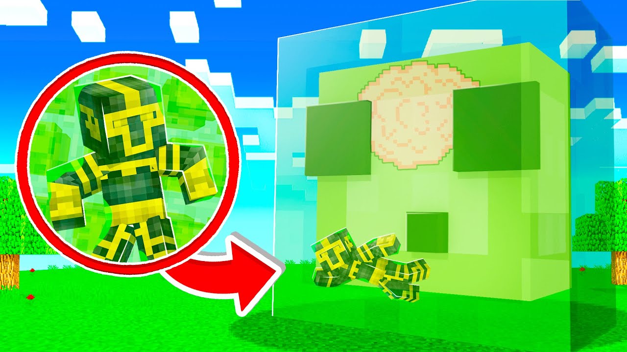 ATRAPADO DENTRO DE UN SLIME EN MINECRAFT 😱🤢 - YouTube