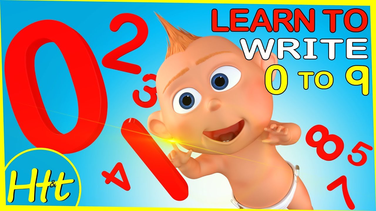 Learn To Write Numbers For Toddlers with Jack Jack The Incredibles 2 ...