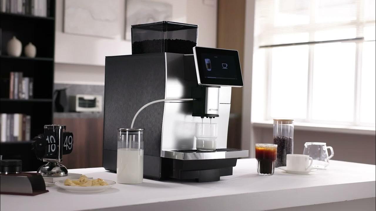 JL30 Jetinno fresh milk coffee machine - YouTube
