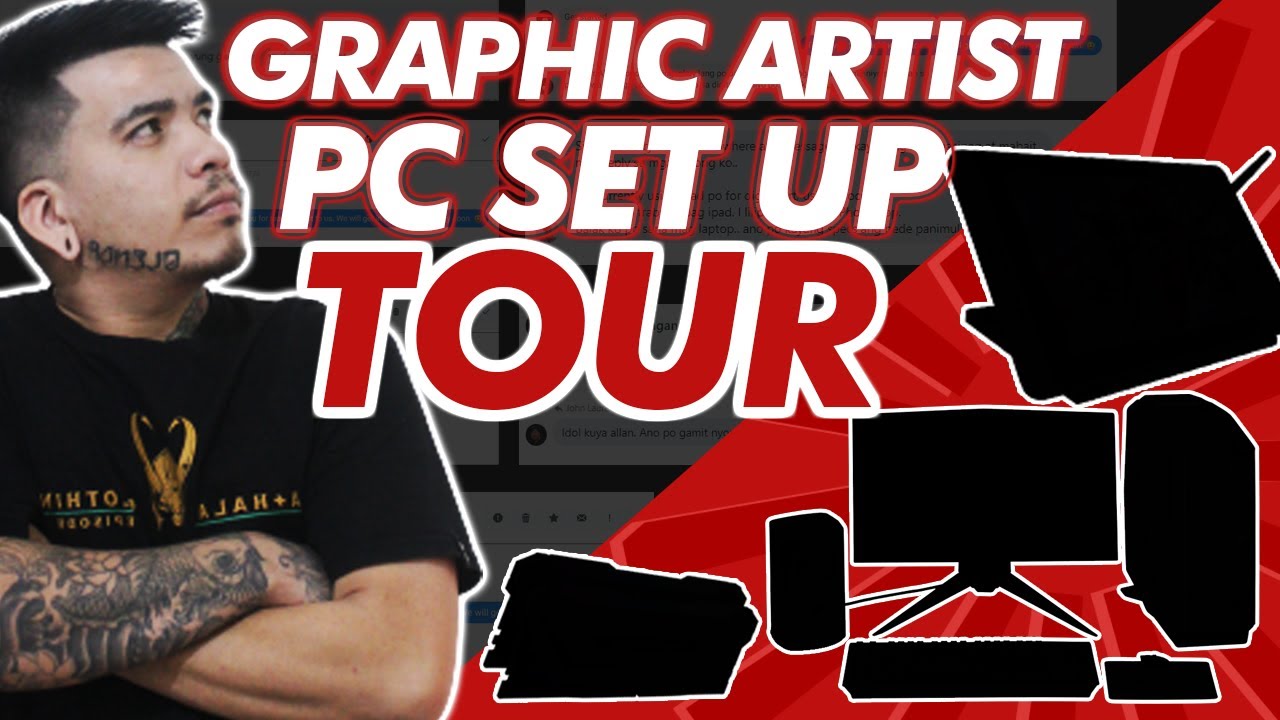 Mga Gamit ko sa trabaho | Pinoy Graphic Artist PC Set Up Tour 2023 ...