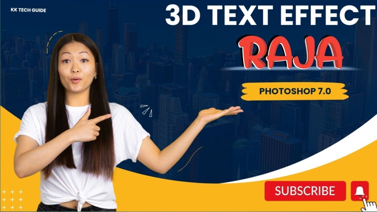 How To Make 3D Text In Photoshop || 3D Text Effect In Photoshop ...