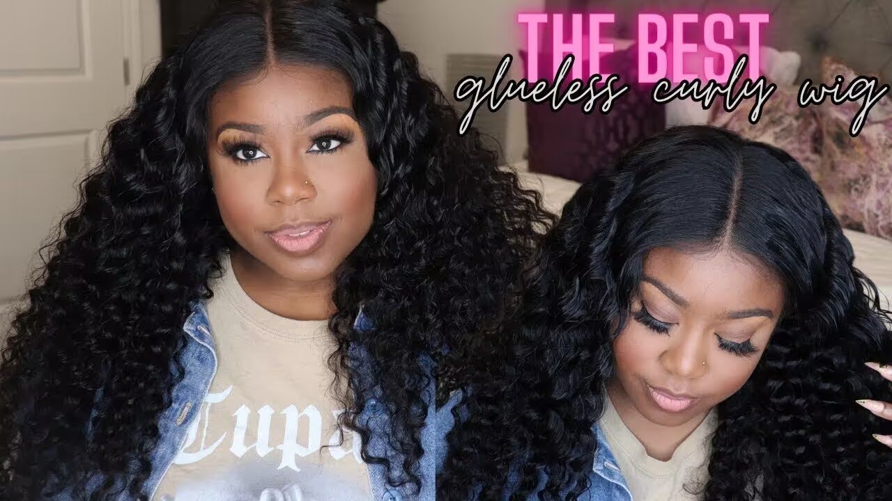 DEEP WAVE MIDDLE PART WIG| GLUELESS INSTALL NO WORK NEEDED | |HERMOSA ...