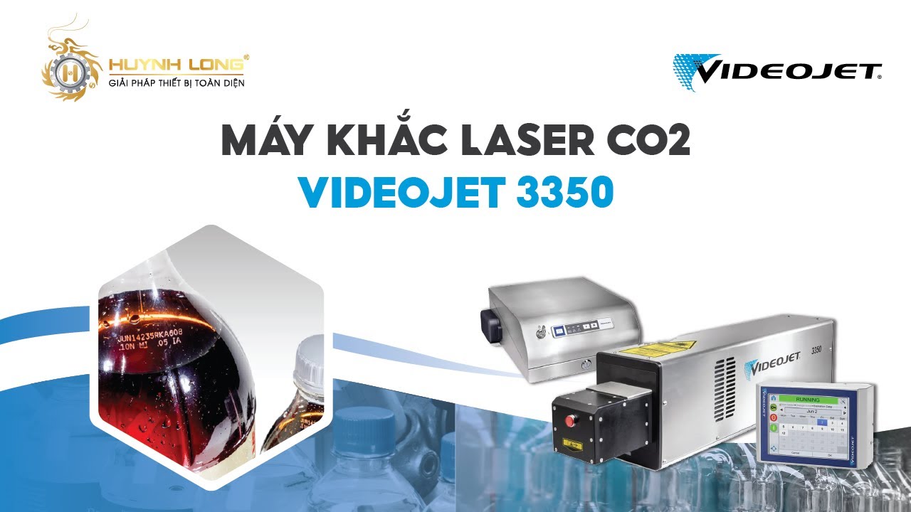 Máy khắc laser CO2 Videojet 3350 - Hệ thống khắc Laser CO2 30W - YouTube