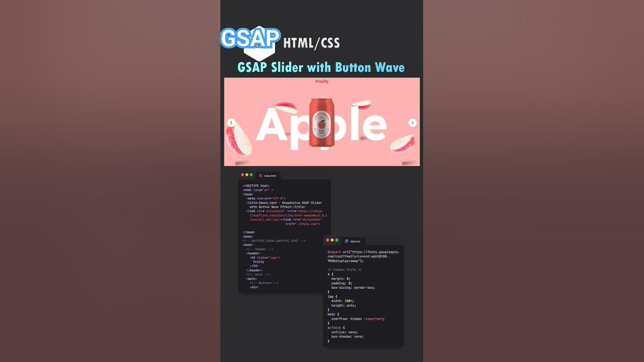 Gsap Slider With Button Waveprogramming Coding Programmer Developer Javascript Technology