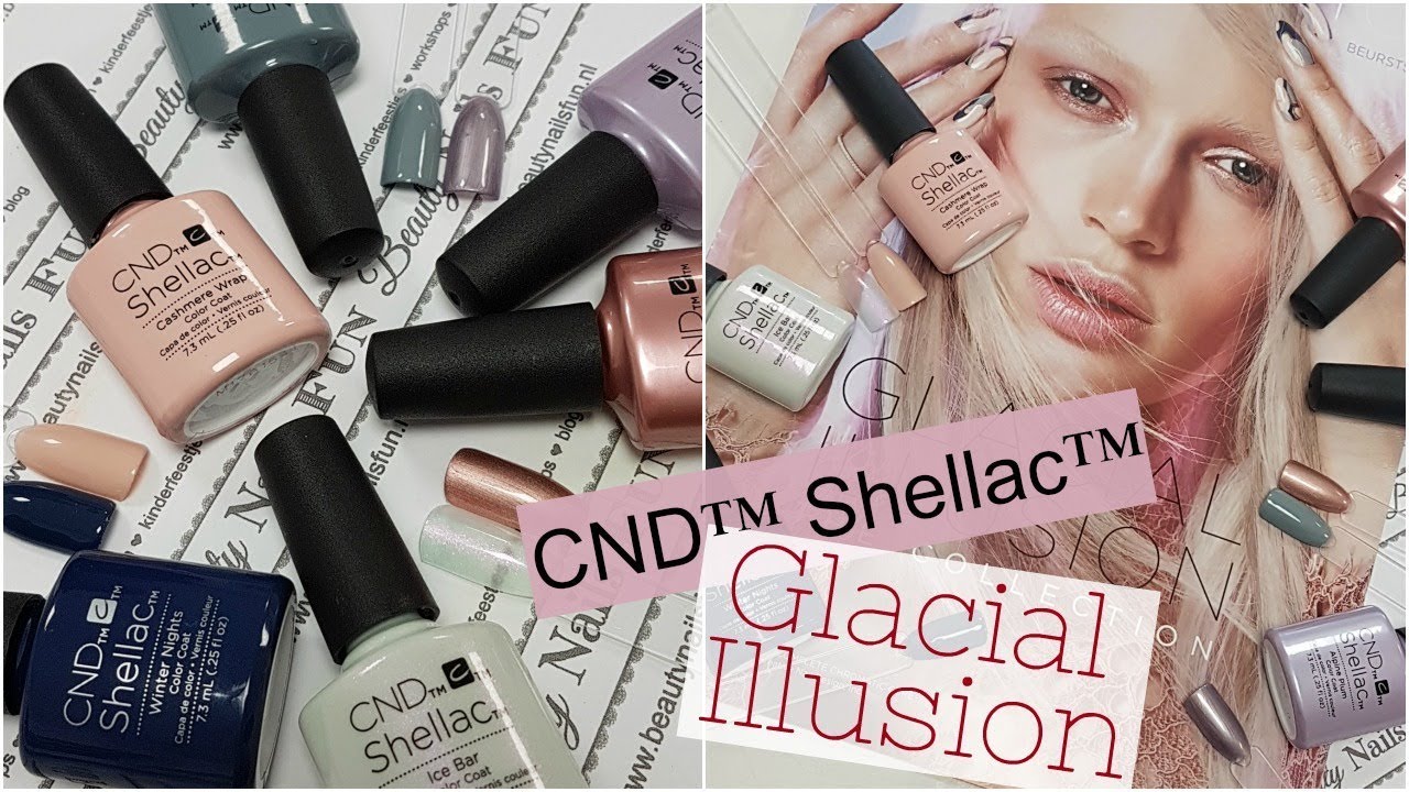 CND™ Shellac™ Glacial Illusion collection swatches ♥ Beautynailsfun.nl ...