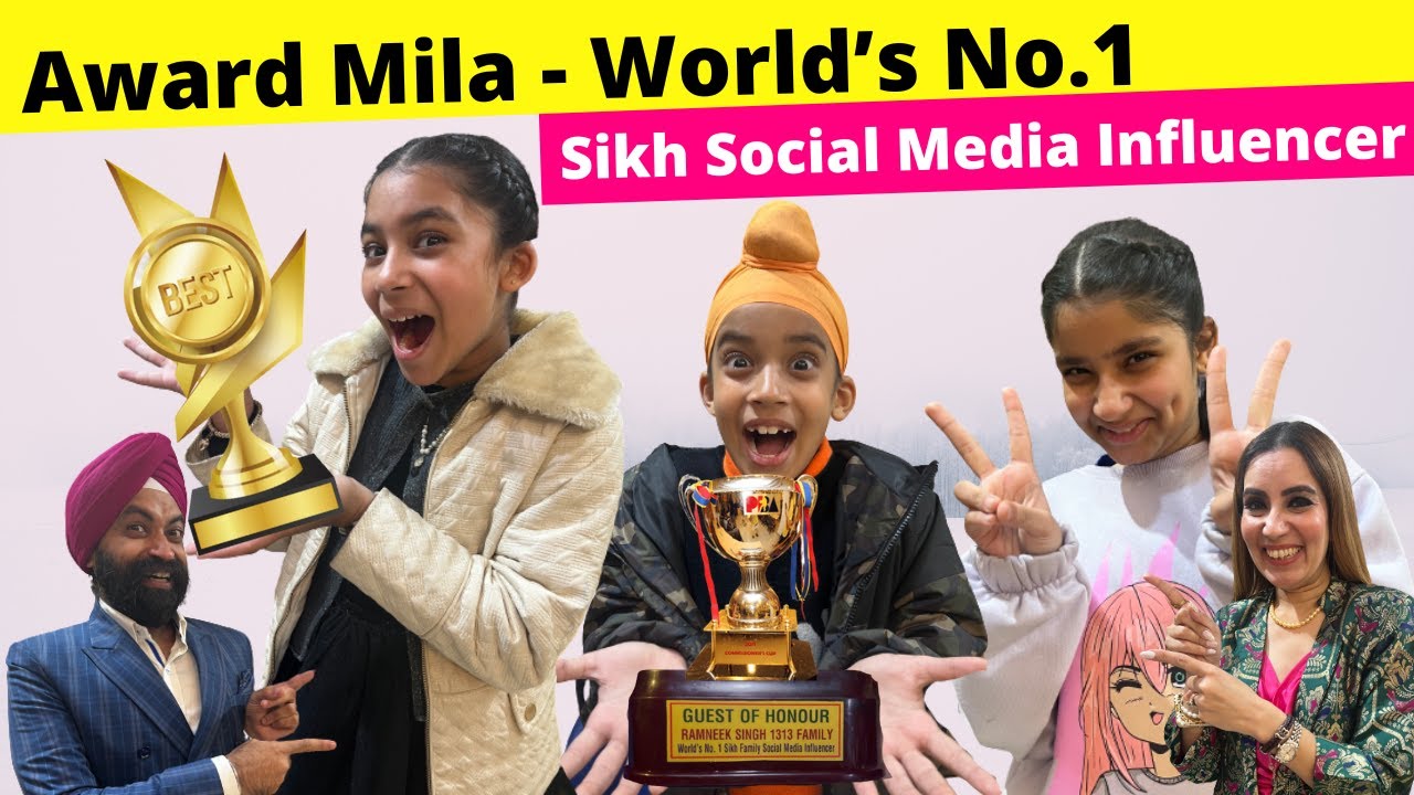 Award Mila - World’s No.1 Sikh Social Media Influencer | RS 1313 VLOGS ...