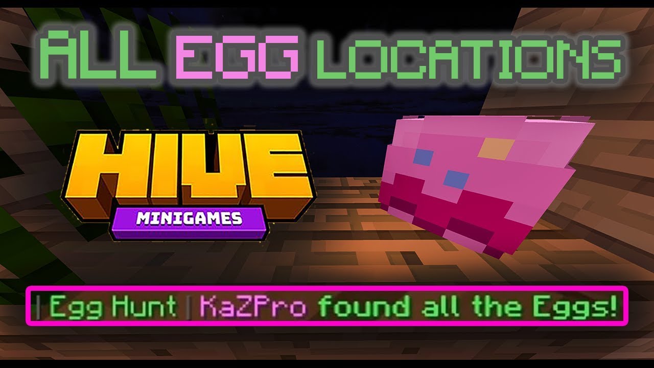 2018 EGG HUNT! - HiveMC All Egg Locations - YouTube
