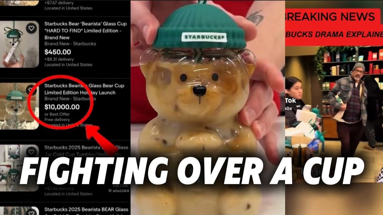 Crashing Out Over A Teddy Bear Starbucks Cup - YouTube
