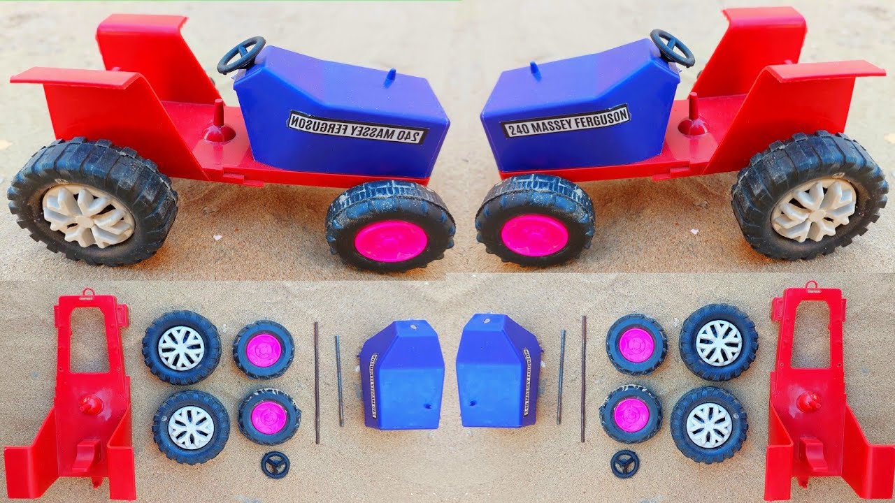 How To Make Mini Tractor For University Projects | Diy Tractor Trolley ...