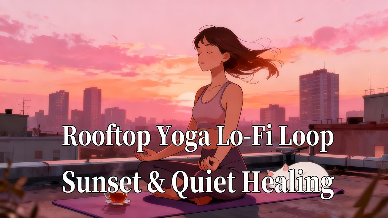 Rooftop Yoga Lo-Fi Loop - Sunset & Quiet Healing - YouTube