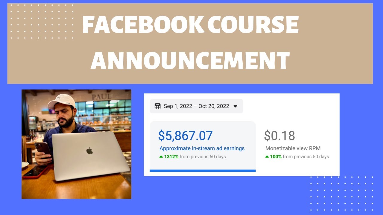Facebook course announcement. - YouTube