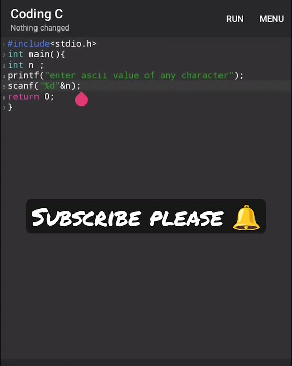 Program To Print Character By Entering Its Ascii Value In C 🥰🥰 Ascii Coding Shorts 😎 Youtube