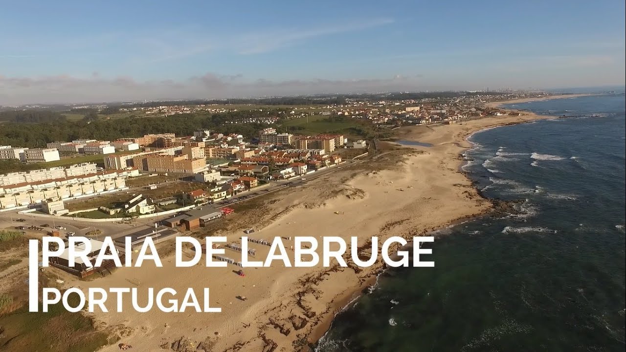Praia de Labruge ( Portugal ) a vista de drone - YouTube