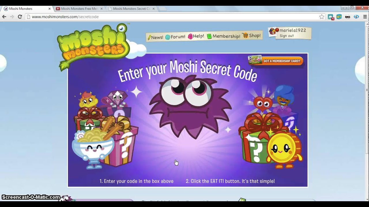 How to see Moshi Secret Codes (IGGY eat codes) - YouTube