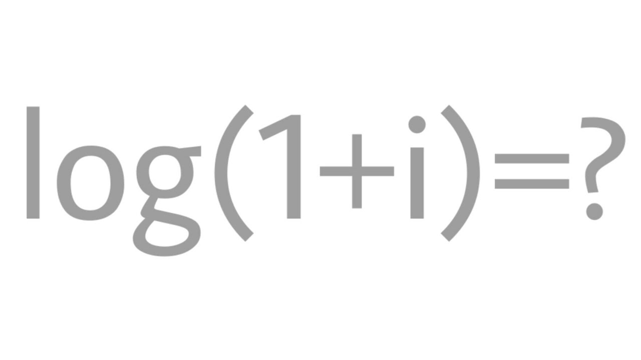 What Is The Value Of Log 1 i YouTube what-is-the-value-of-log-1-i-youtube