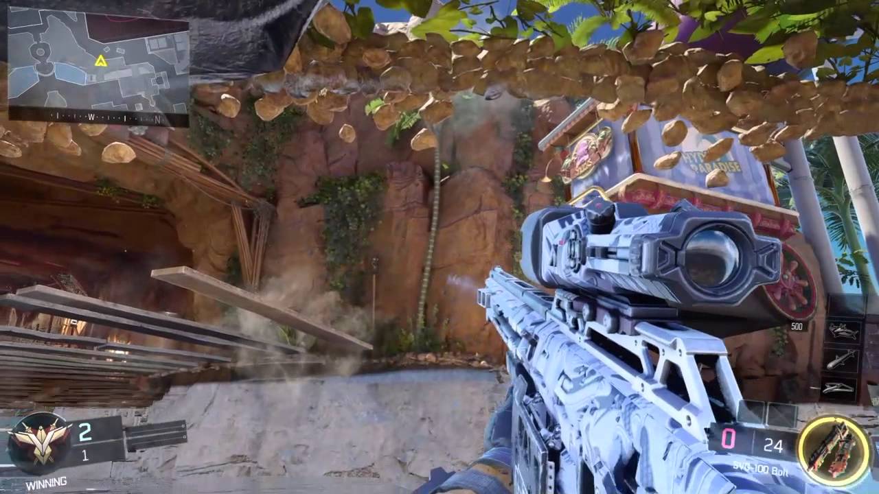 COD BO3 INCREDIBLY AMAZING GLITCH, SWIMMING UNDER THE ENTIRE MAP SPLASH ...