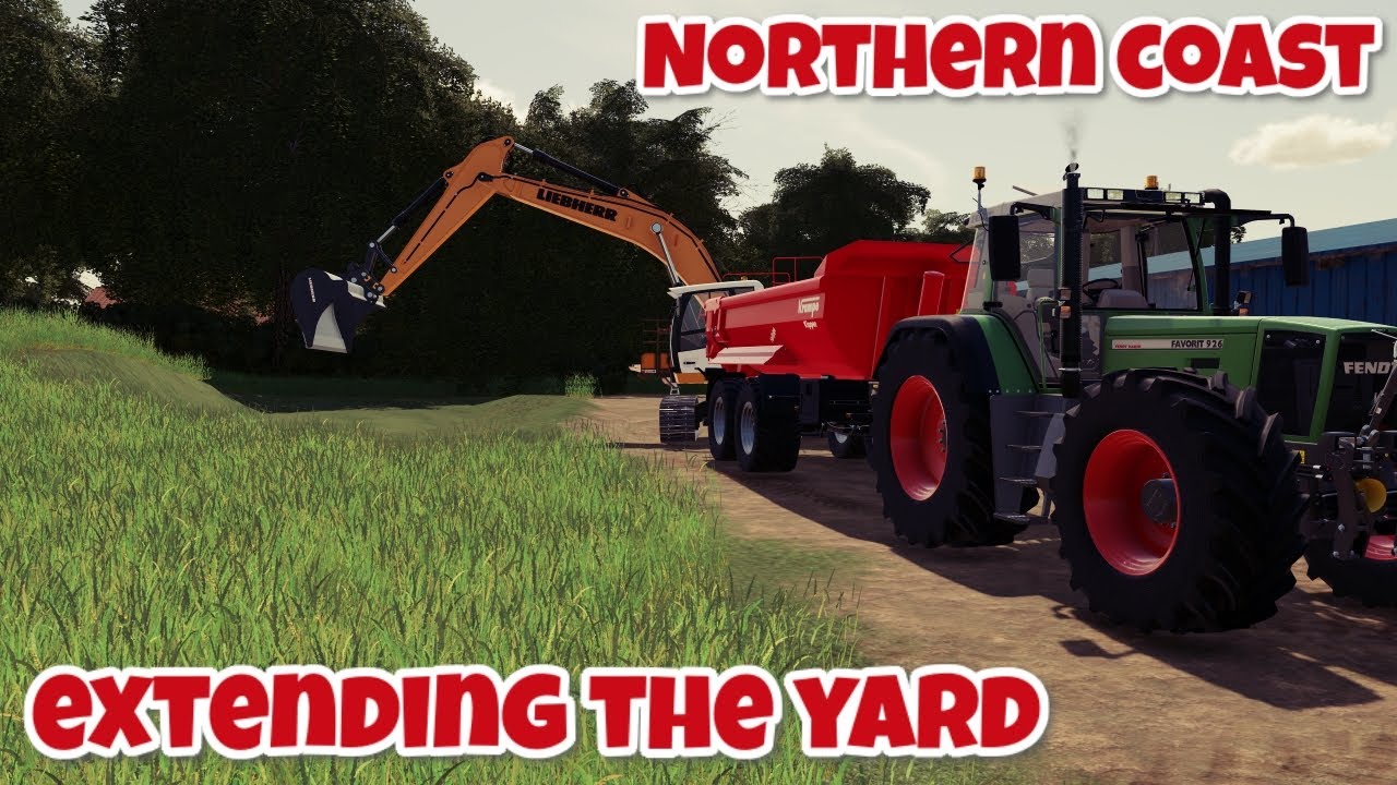 #fs22 #ukfarming extending the yard on northerncoast - YouTube