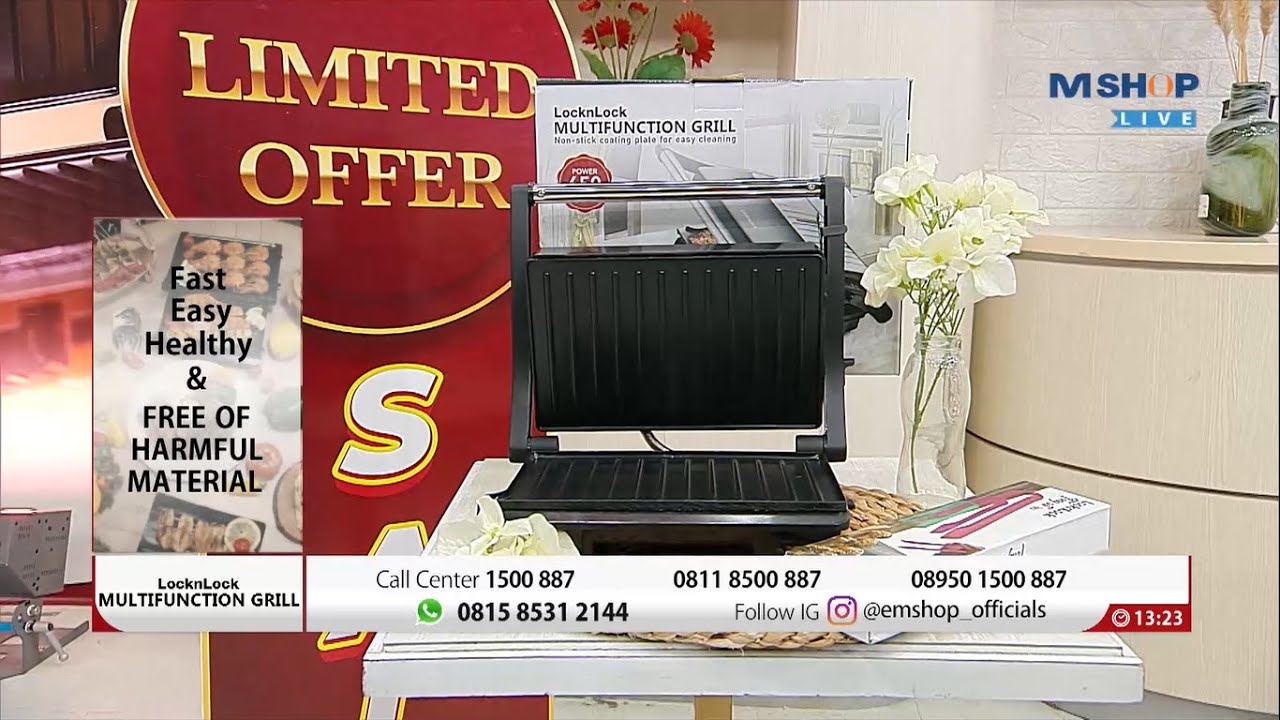 Grill Multifungsi Dan Menyehatkan - Lock N Lock Multifunction Grill ...