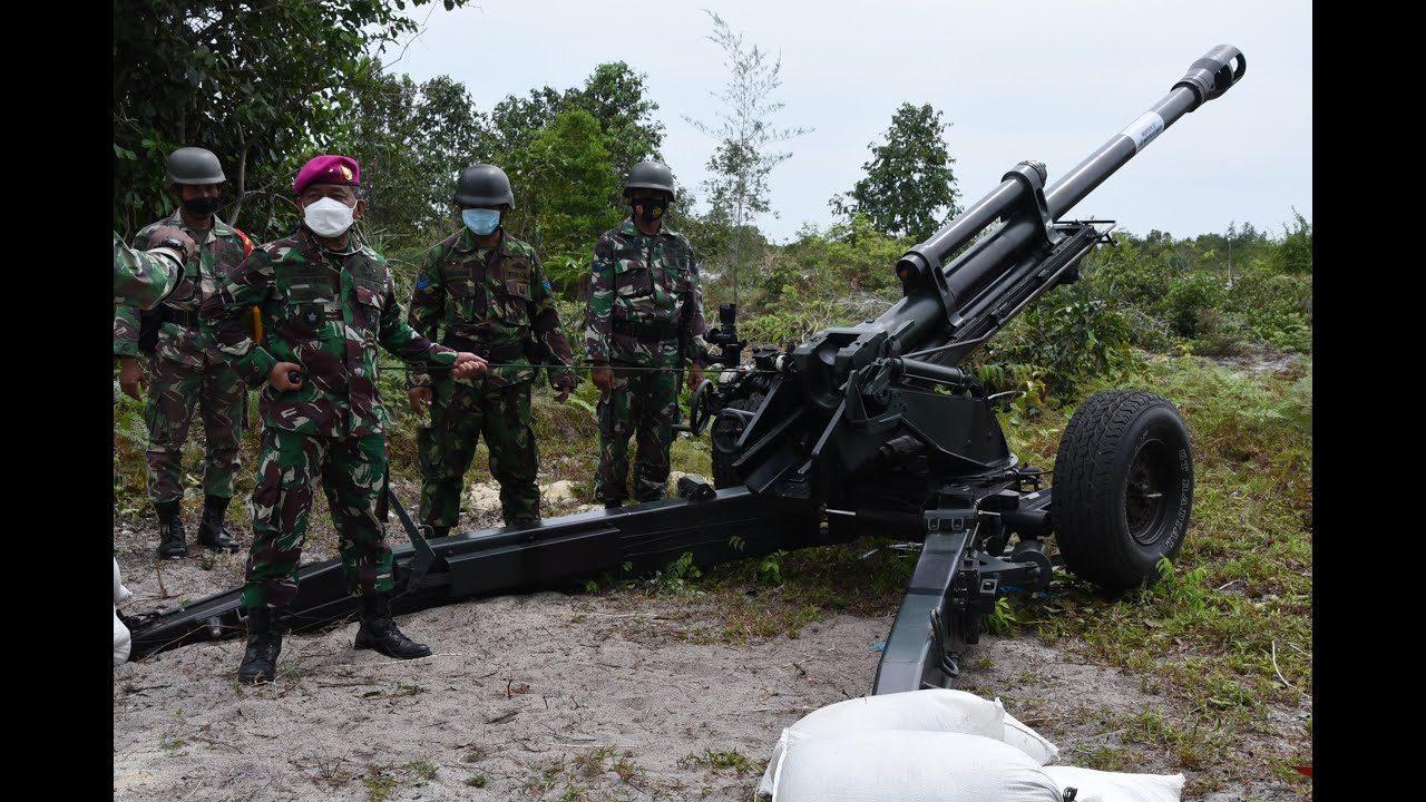 PENEMBAKAN MERIAM HOWITZER 105 MM LATPASRAT DABO SINGKEP 2021 - YouTube