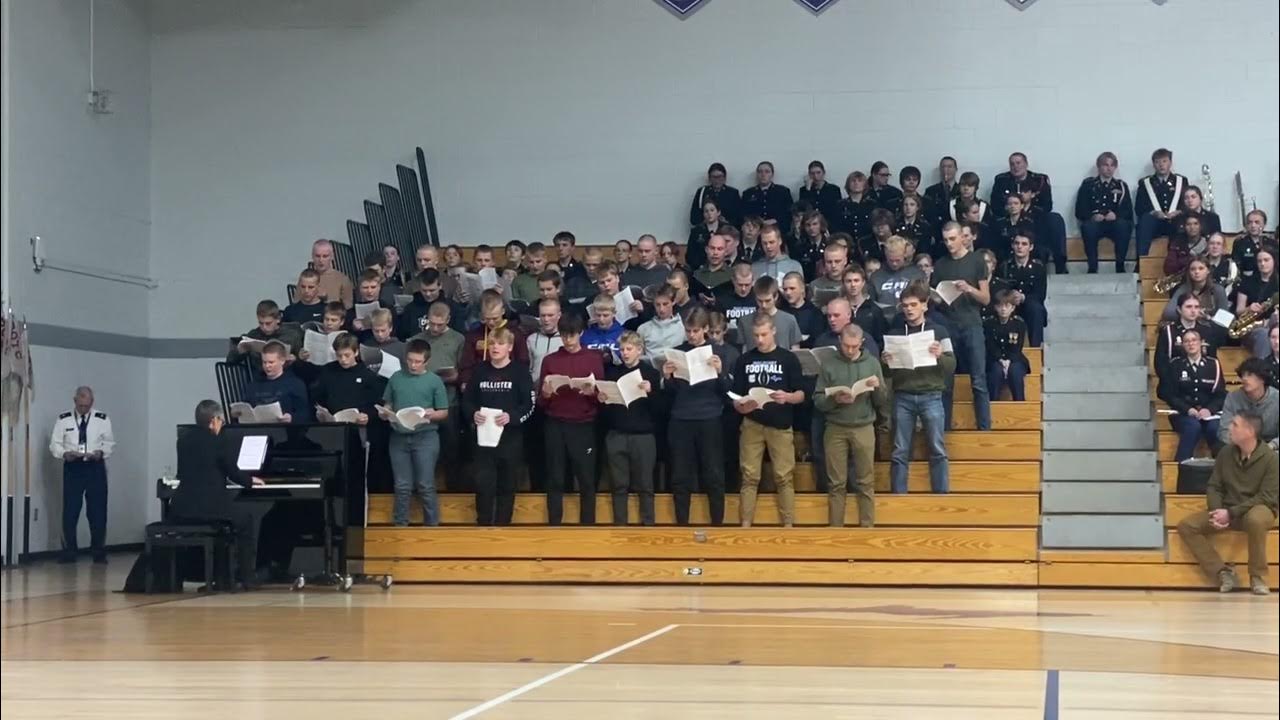 CHS Mens Choir Sings Battle Hymn on Veterans Day - YouTube