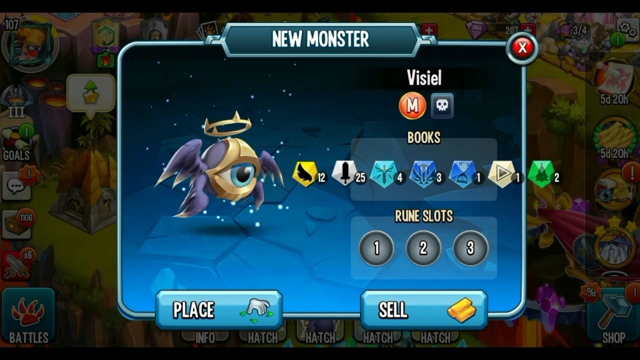 Hatch / new mythic monster / Visiel / monster legends gameplay in hindi ...