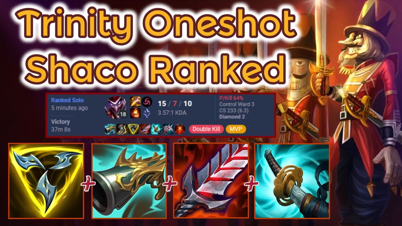 Trinity Force Crit Shaco - S13 D2 Ranked [League of Legends] Full ...