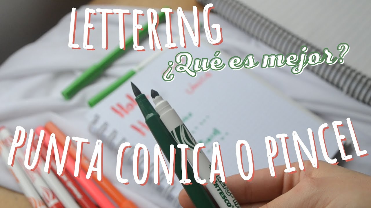 ¿PUNTA PINCEL O CONICA PARA LETTERING? - ¿Cuál es mejor? ♥ Artistica ...