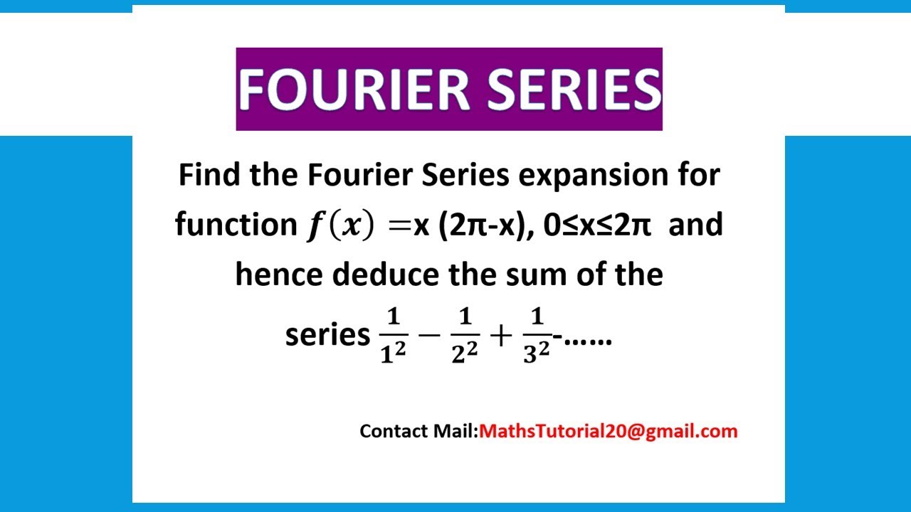 Fourier Series Examples in method 01 Interval (0,2π) in Tamil-Fourier ...