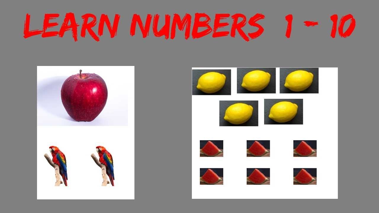 KIDS & LEARNING-LEARN 1-10 IN ENGLISH - YouTube