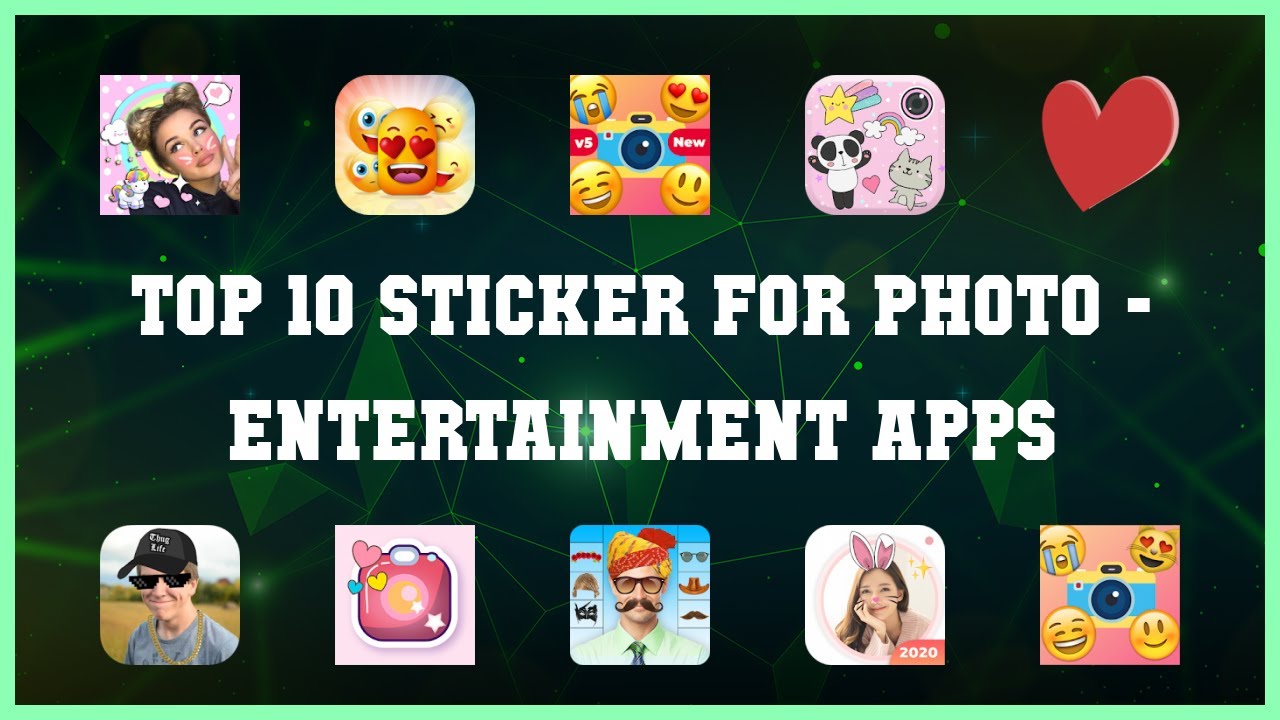 Top 10 Sticker For Photo Android Apps - YouTube