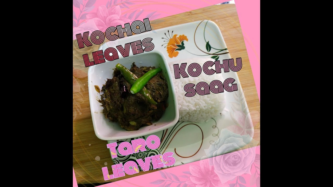 Taro leaves /kochai patta /kochu saag(Bengali style) - YouTube