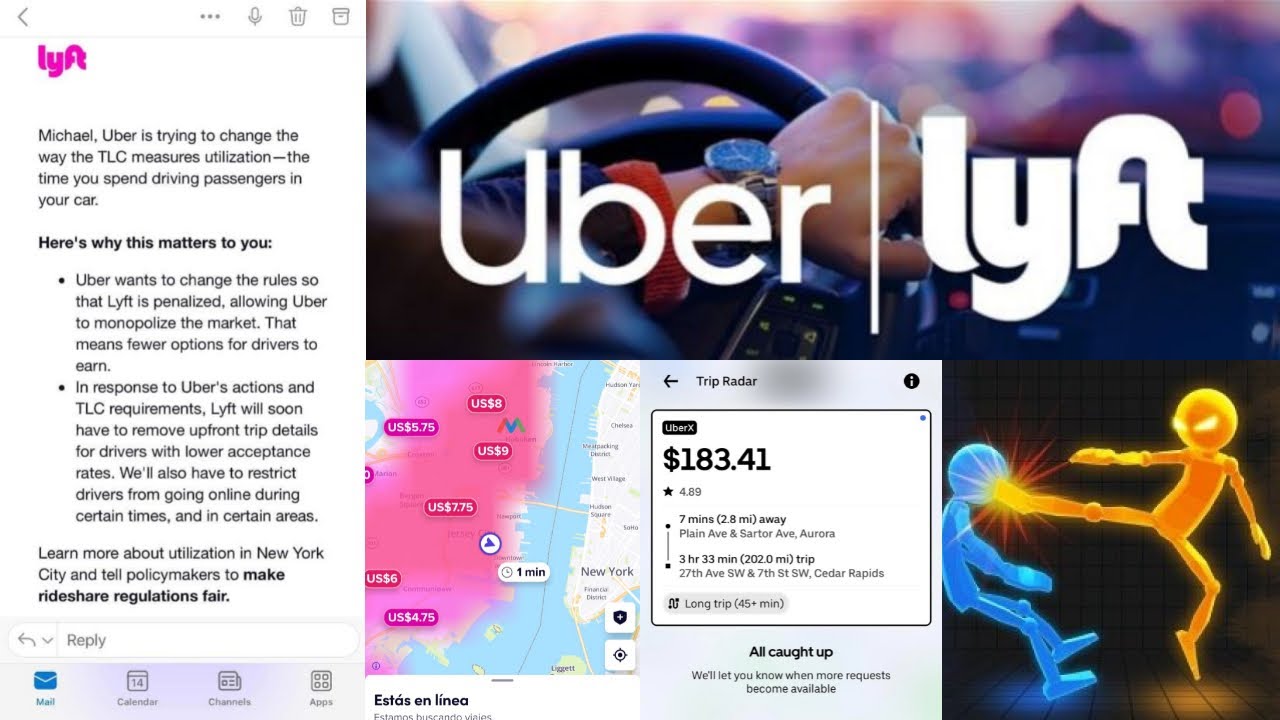 🆘 AHORA UBER PRESIONA PARA QUE LYFT QUITE SU MAPA RADAR , LYFT LO QUITARA 😵 - YouTube