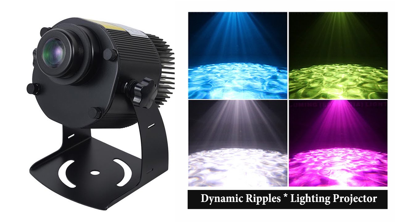 Dynamic Water Wave Ripples Effect Lighting Projector - YouTube