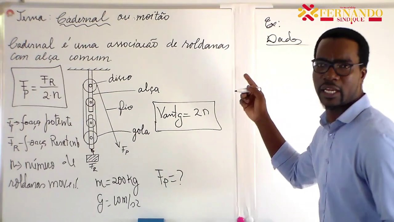 Aula 10. Estática dos solidos. Cadernal ou Moitão. - YouTube