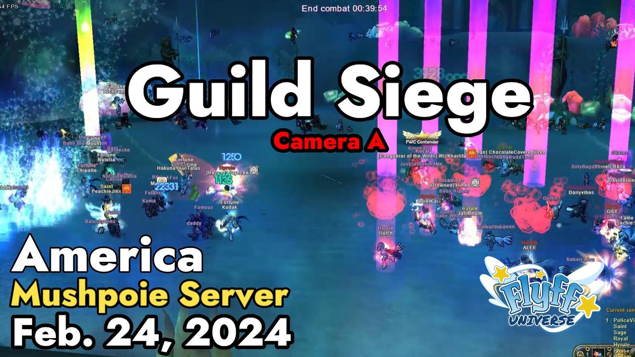 Guild Siege (Mushpoie Server) February 24, 2024 Camera A | Flyff ...