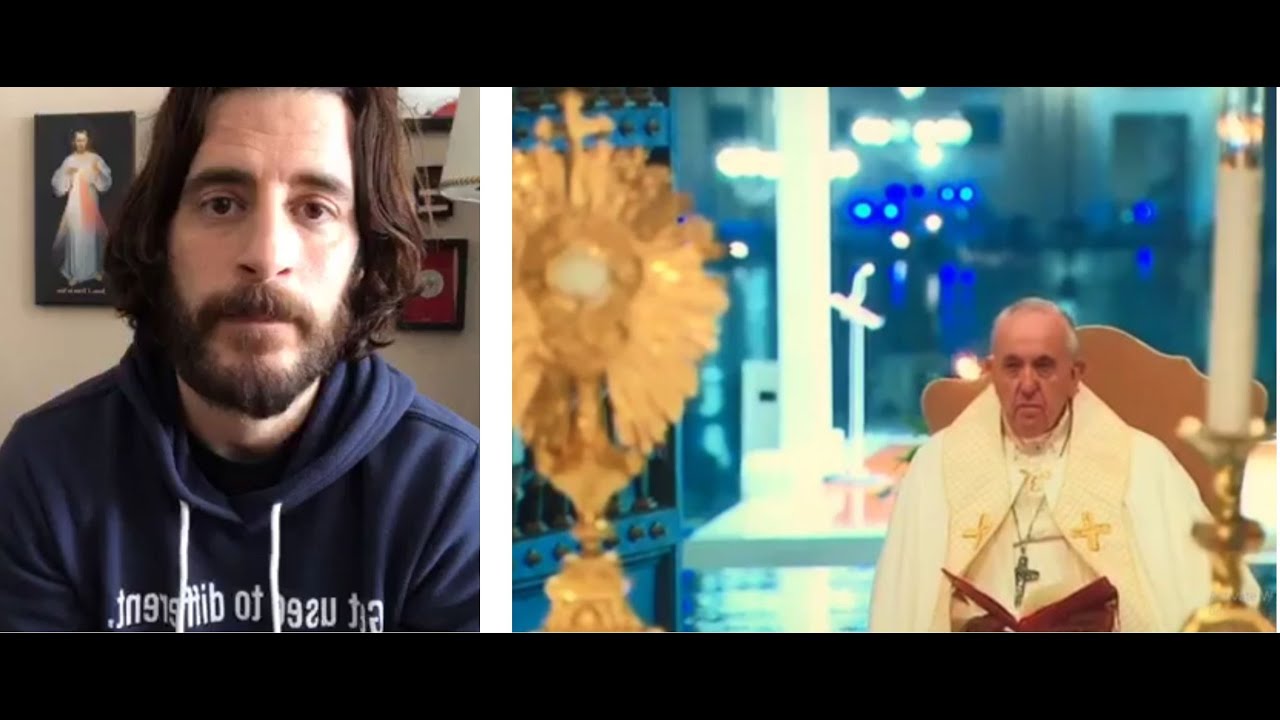 Jonathan Roumie posts video of Pope Francis officiating Eucharist- A ...