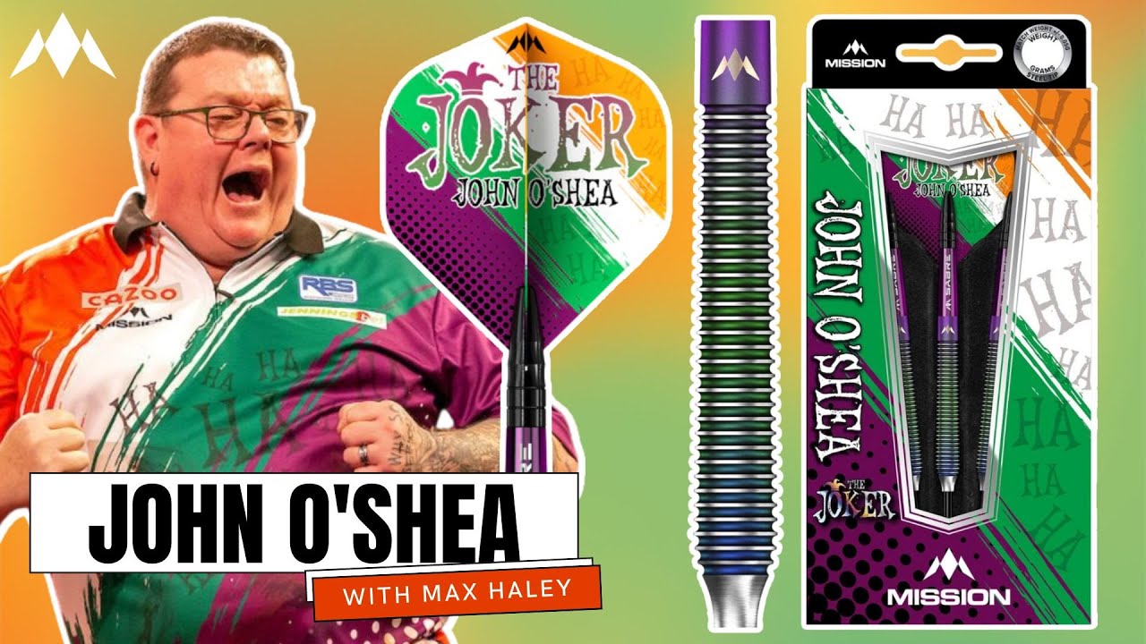 JOHN O'SHEA THE JOKER MISSION DARTS REVIEW WITH MAX HALEY - YouTube