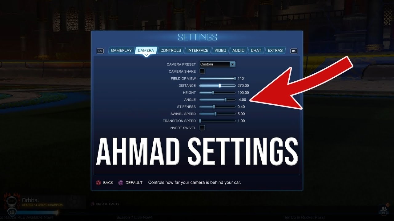 AHMAD Rocket League Settings - YouTube