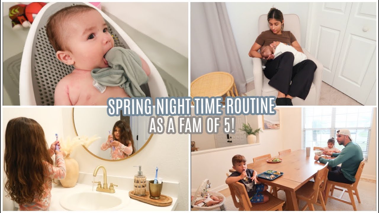 NIGHT TIME ROUTINE AS A FAMILY OF 5! |vlog - YouTube