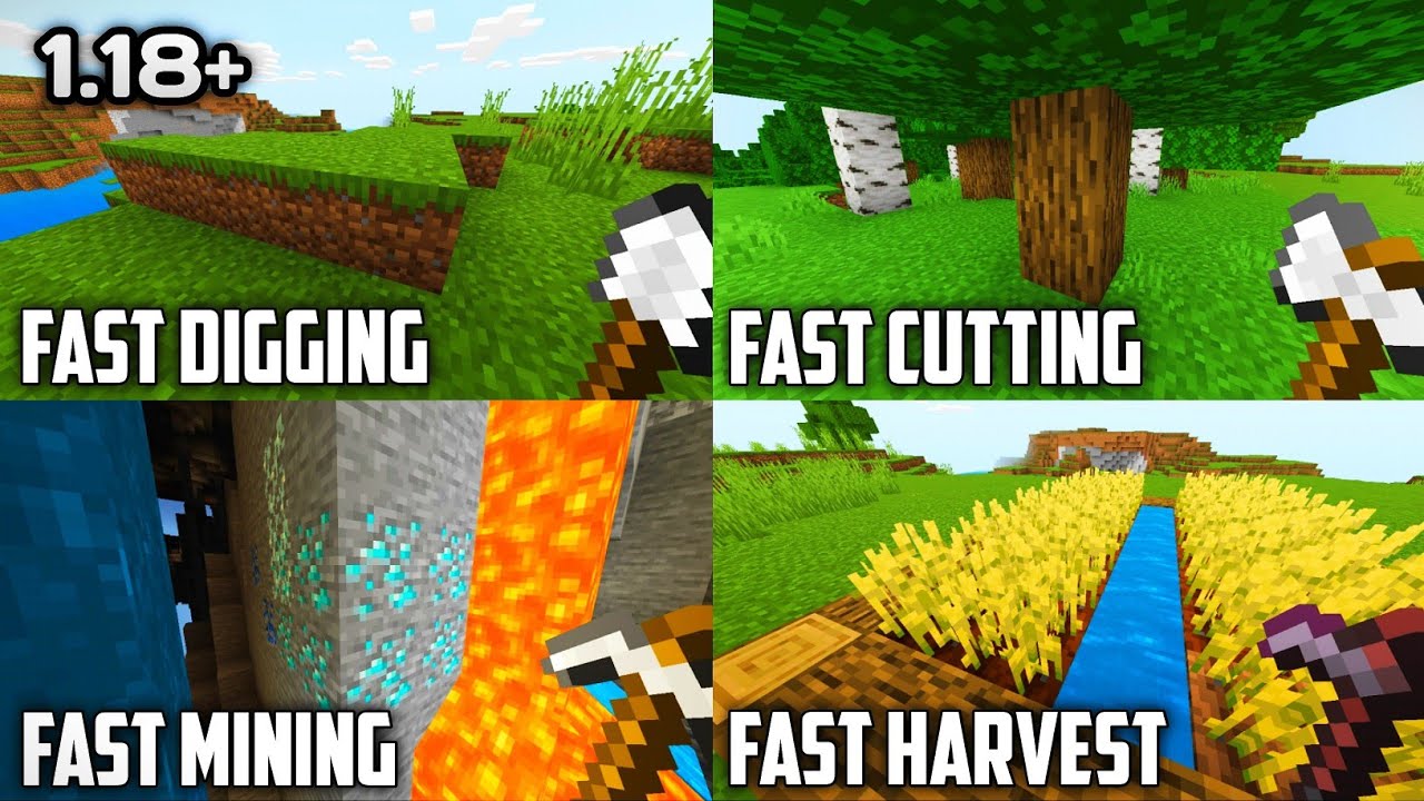 New Addon !! | Fast Miner - Addon (Minecraft Showcase) - YouTube