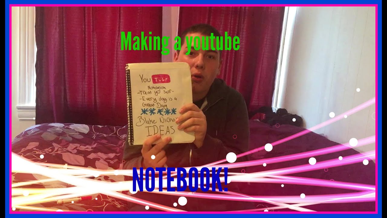 I MADE A YOUTUBE NOTEBOOK - YouTube