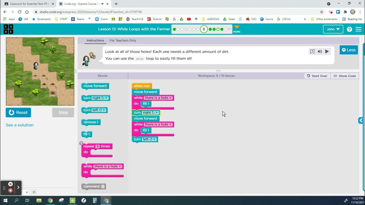 Lesson 16 Code org Express Course 2022 (formerly lesson 12) - YouTube