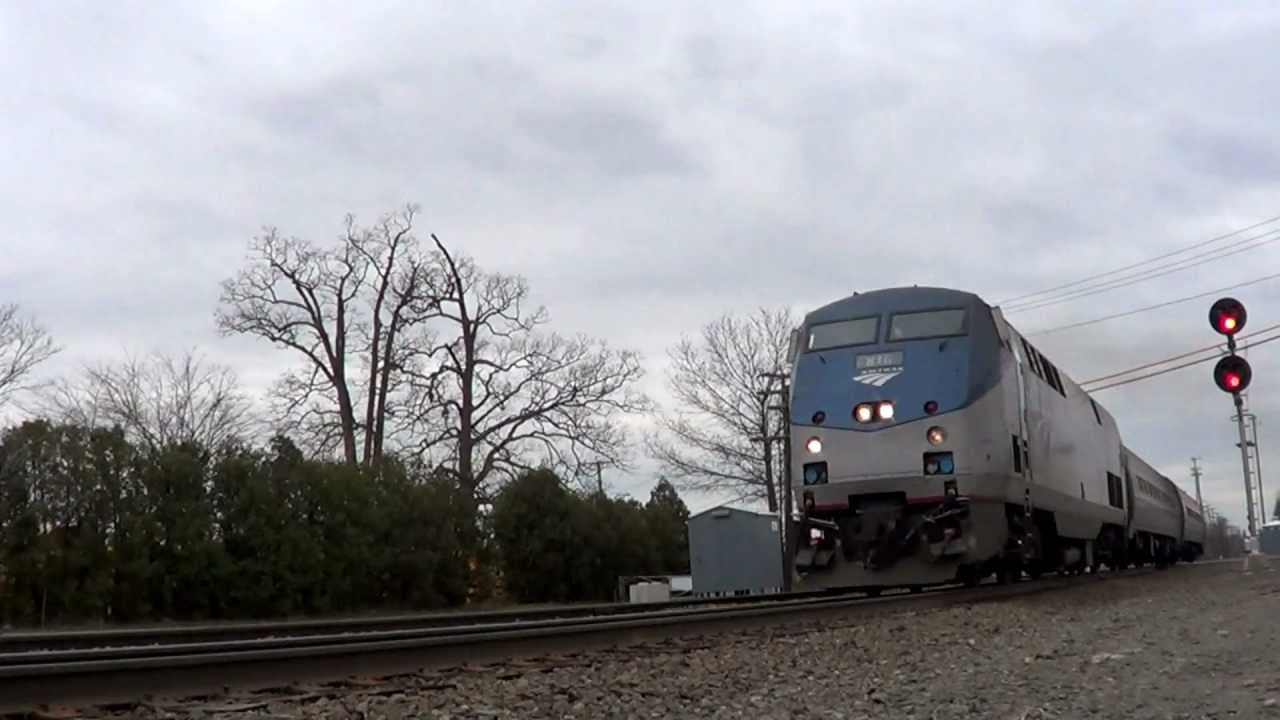 HD: Amtrak 57 & 464 at West Hartford, CT 4/1/12 - YouTube