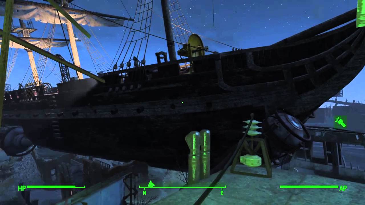 Fallout 4 Last flight of the USS Constitution - YouTube