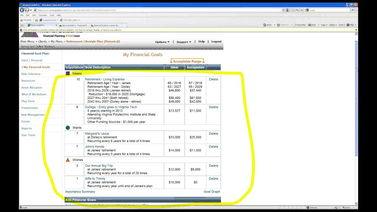 MoneyGuidePro Partner Demo - YouTube