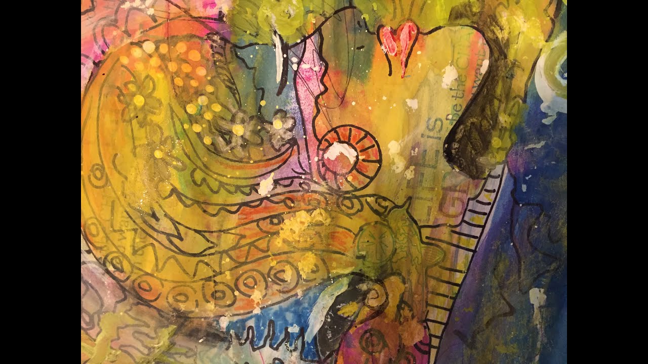 Doodling in Layers-Time Lapse Art Making - YouTube