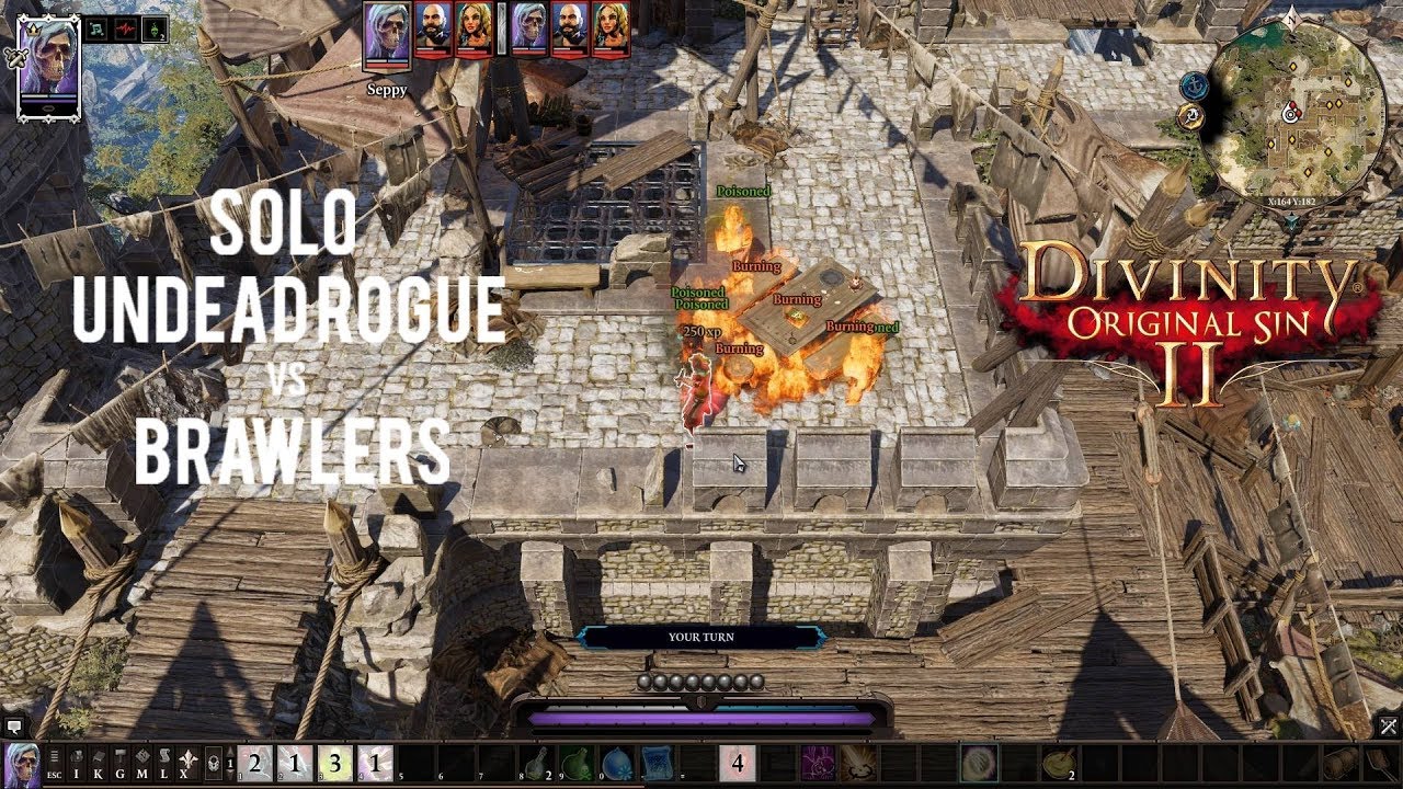 Divinity: Original Sin 2 {SOLO} Undead Rogue vs Brawlers - YouTube