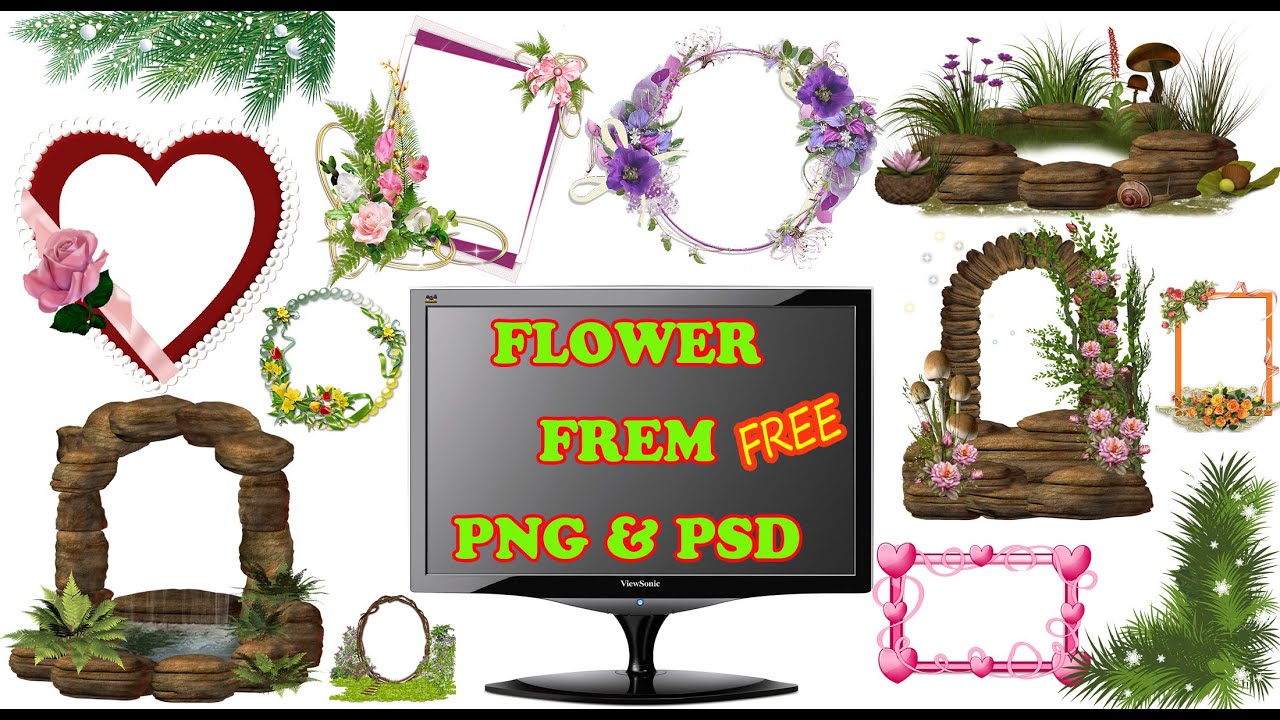 Flower Frem PNG & PSD Free Download |2023 Flower Frem|Sayan Photography ...