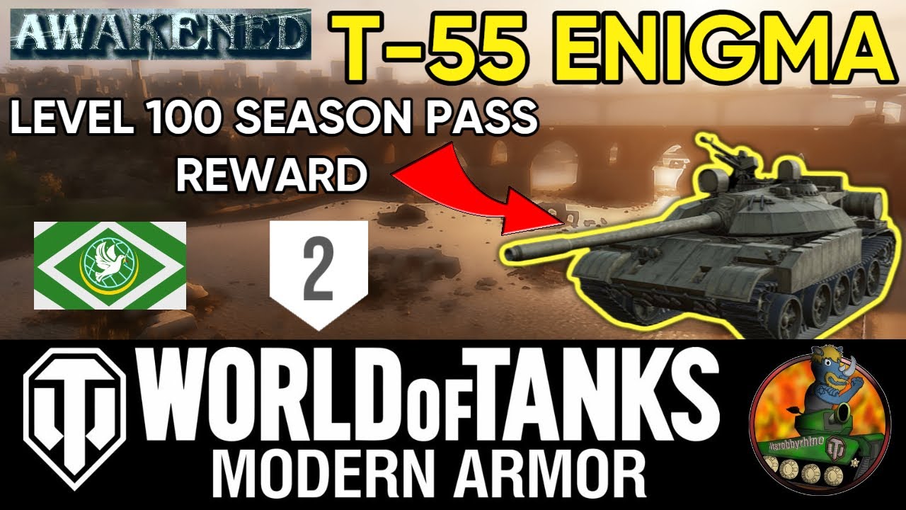 T-55 Enigma II Level 100 Season Pass Reward! II Tank Review II WoT ...