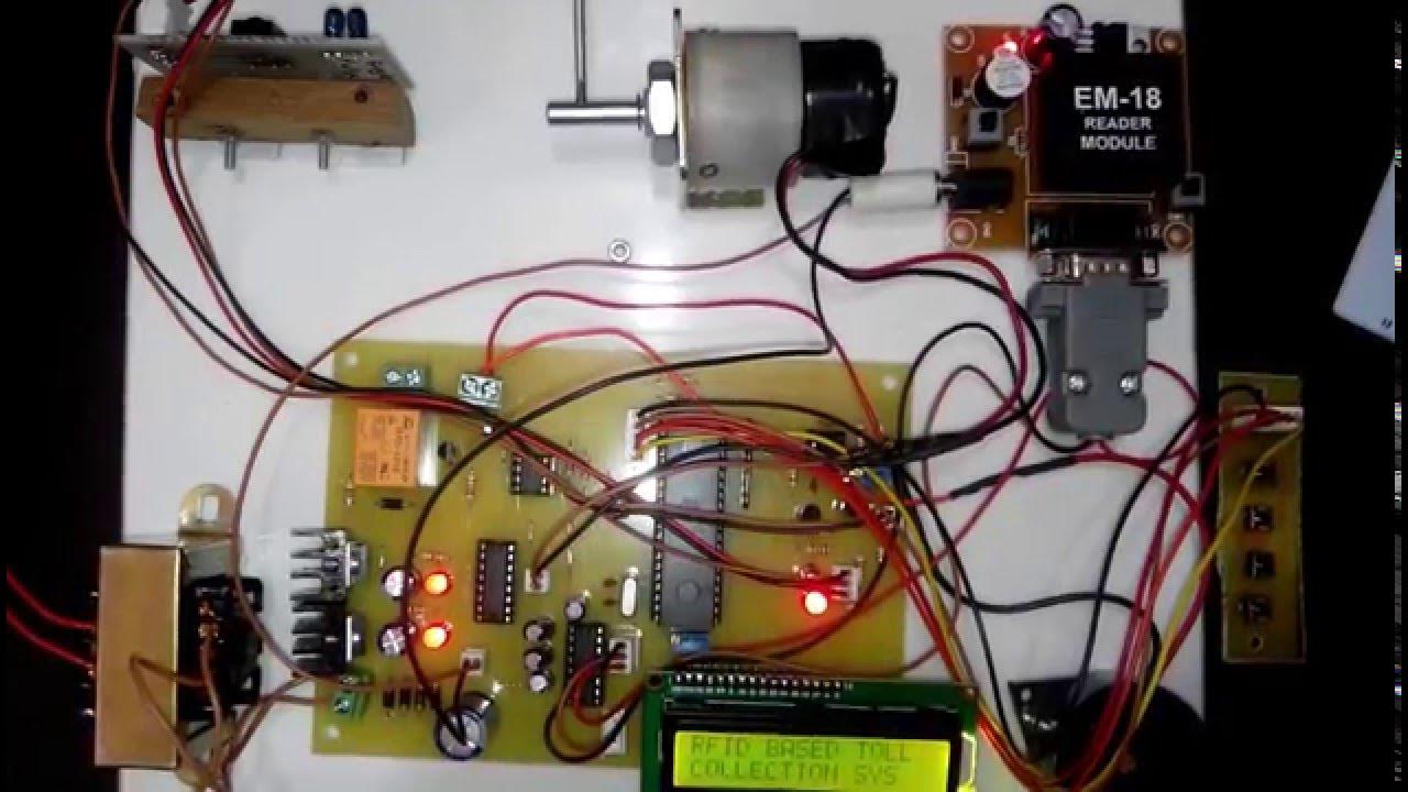 RFid Based Highway Toll Tax Collection System - YouTube